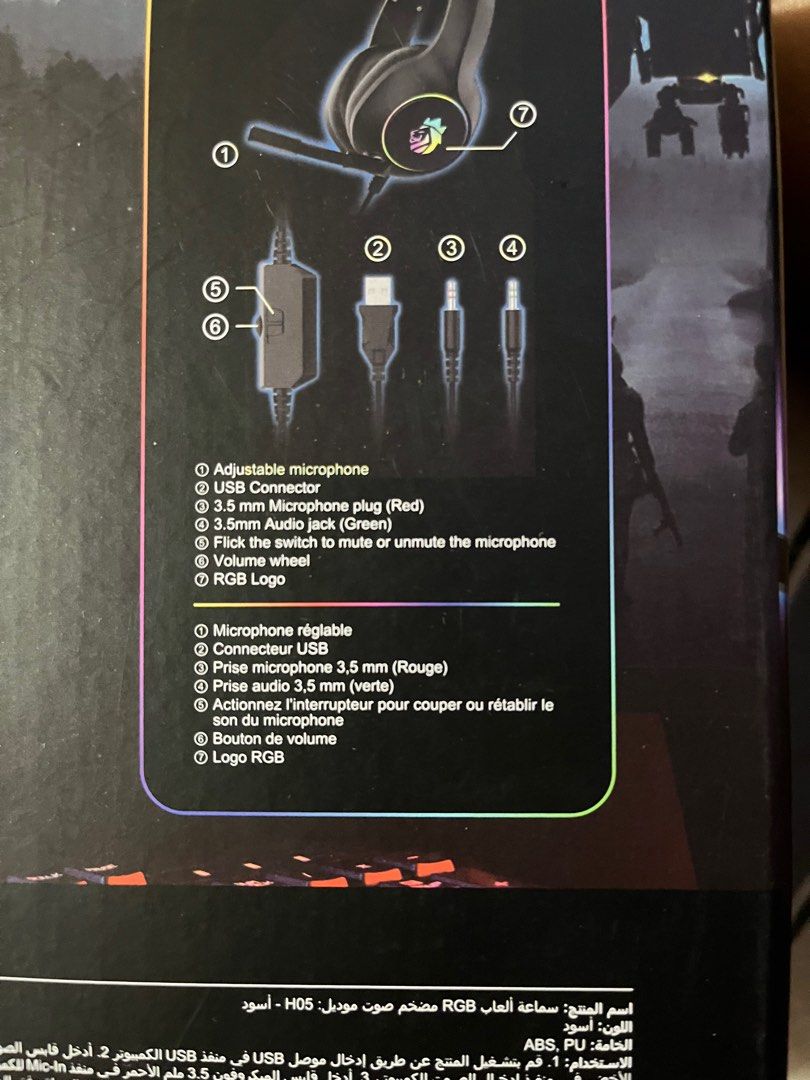 MINISO GAMING HEADSET, Audio, Headphones & Headsets on Carousell