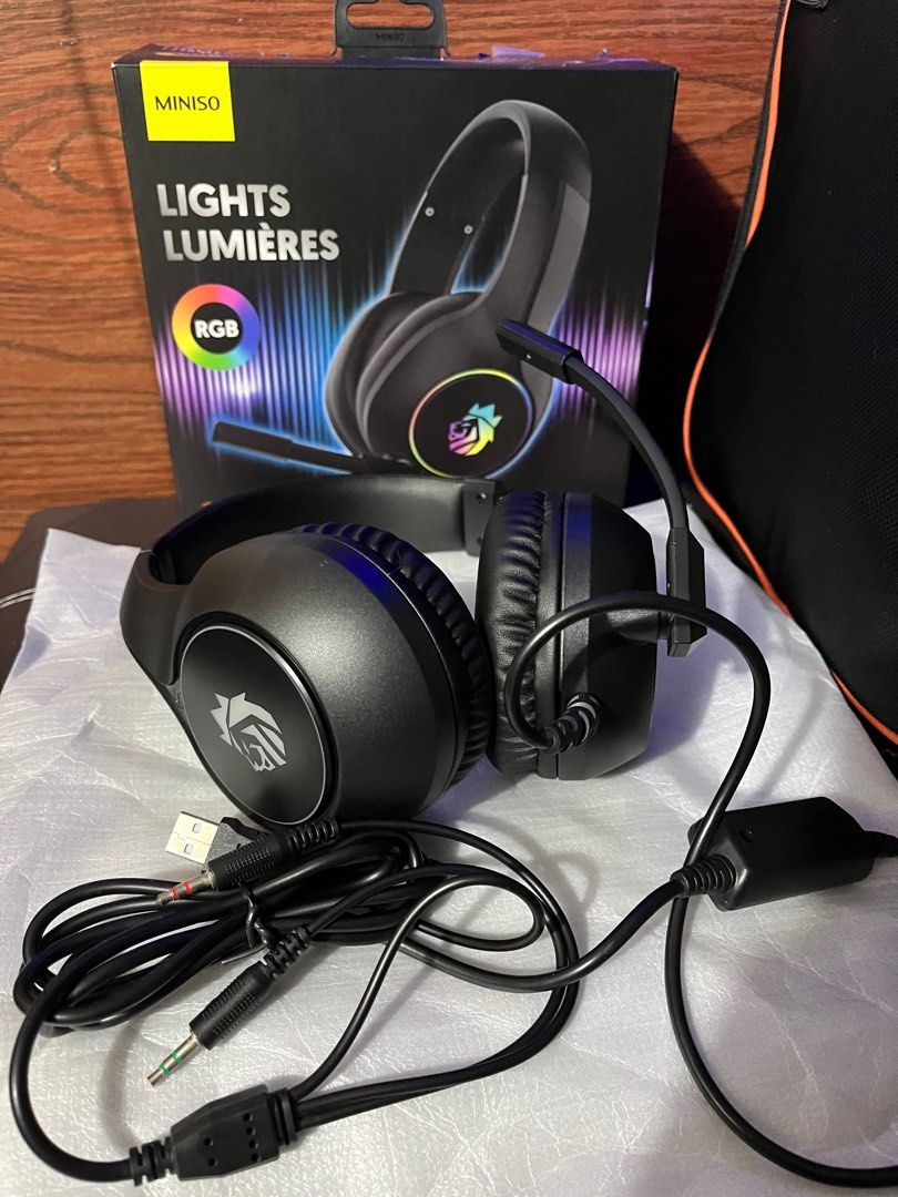 MINISO GAMING HEADSET, Audio, Headphones & Headsets on Carousell