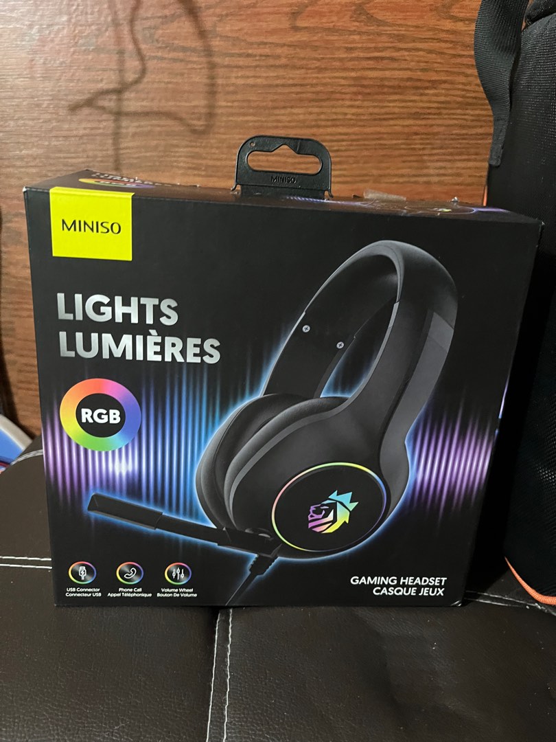 MINISO GAMING HEADSET, Audio, Headphones & Headsets on Carousell