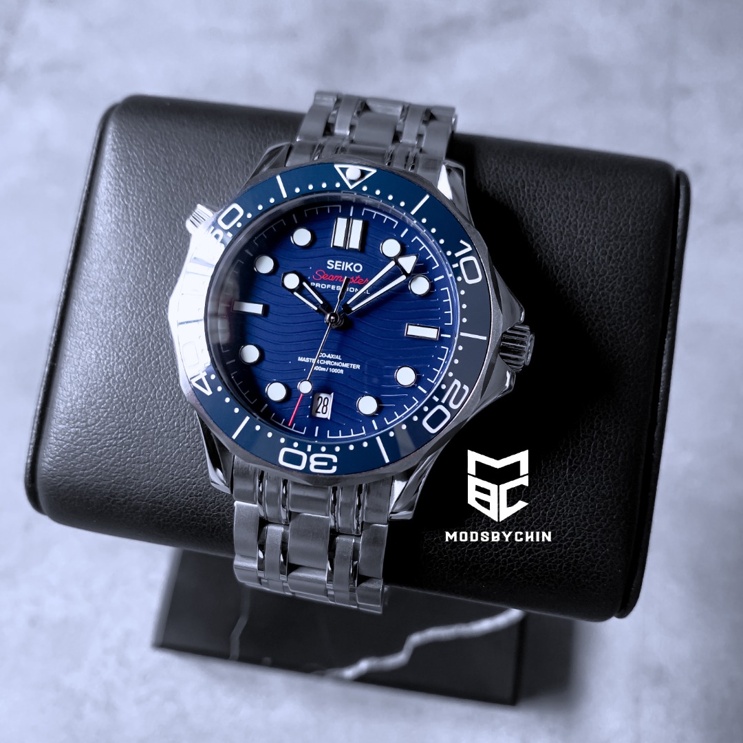 [Mod] Seiko Sea Master 300 Professional Navy Blue & Silver, Men's ...