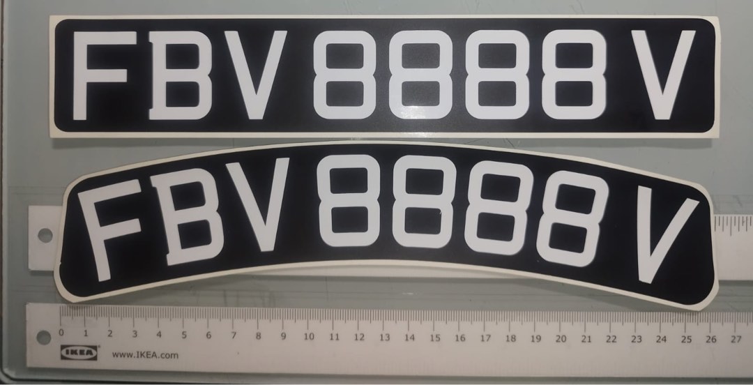 Motorcycle Number Plate (LTA Compliant), Motorcycles, Motorcycle ...