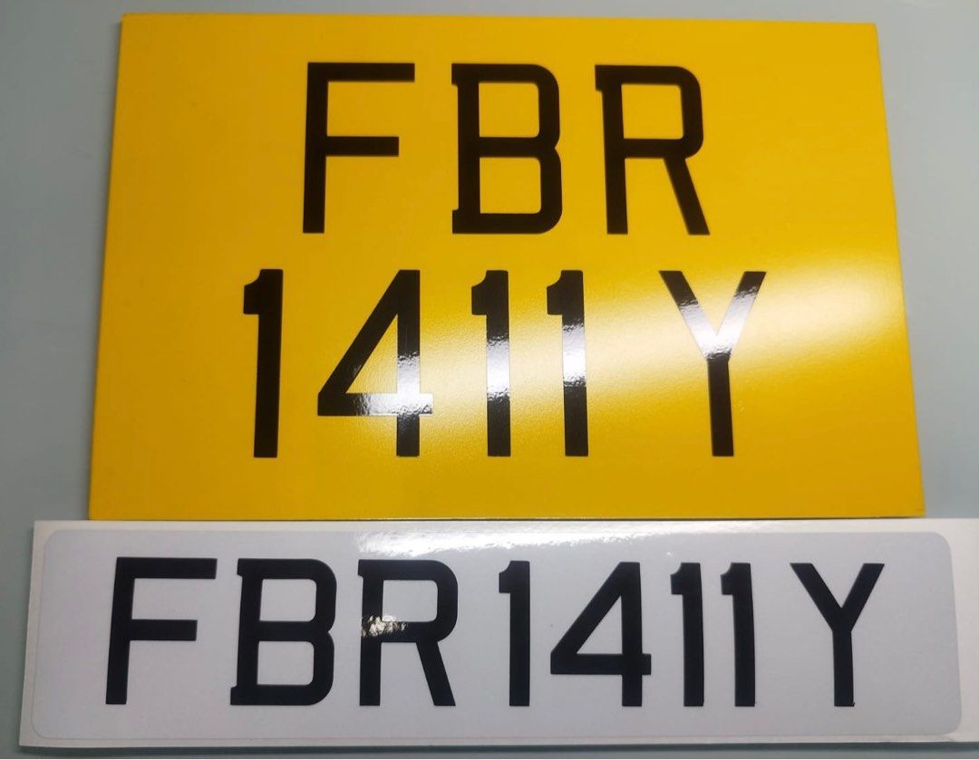 Motorcycle Number Plate (LTA Compliant), Motorcycles, Motorcycle ...