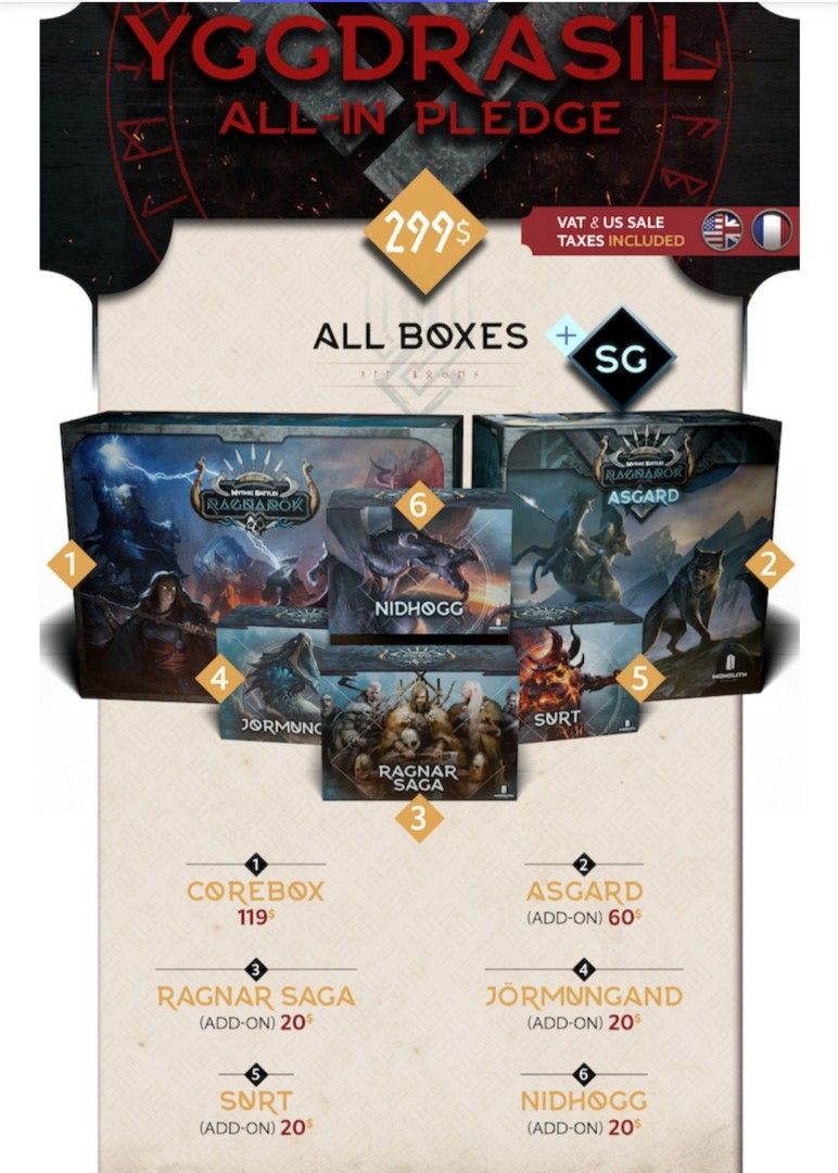 Mythic Battles Ragnarok (Yggdrasil All-In Pledge), Hobbies & Toys, Toys ...