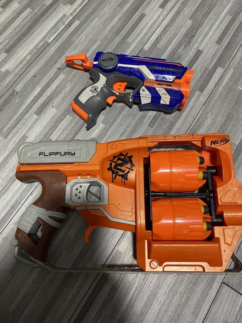Nerf Flipfury, Firestrike & N-strike Maverick, Hobbies & Toys, Toys ...