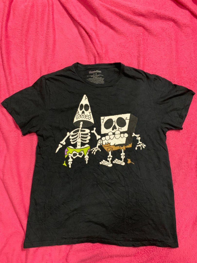 Nickelodeon Spongebob and Patrick Skeleton, Men's Fashion, Tops & Sets ...