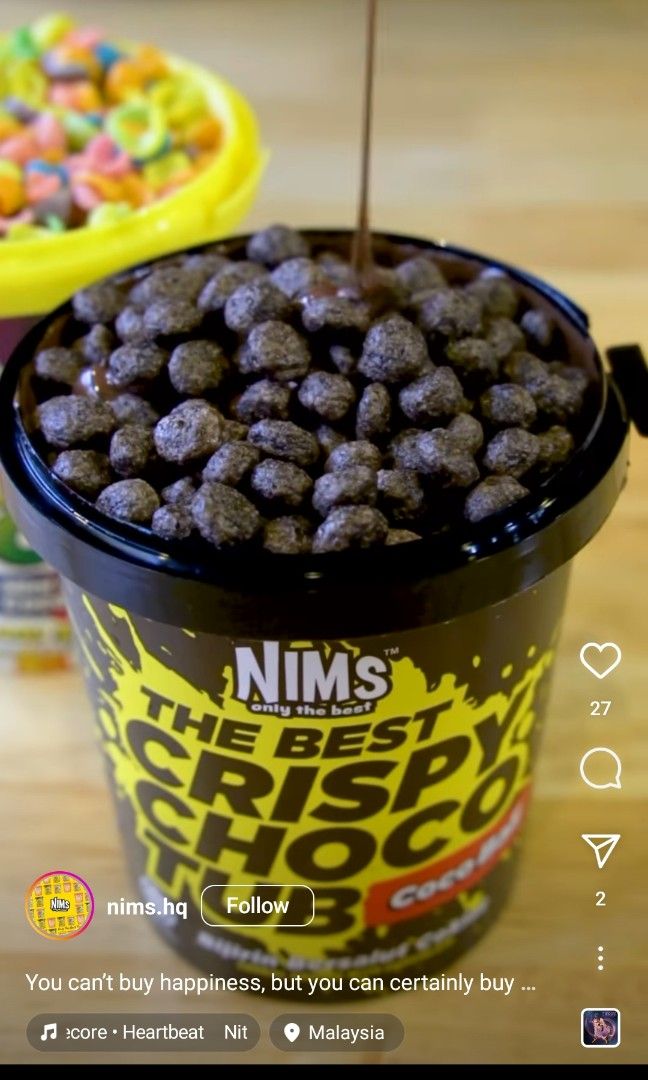 Nims choco tub ( pasir ris), Food & Drinks, Other Food & Drinks on ...