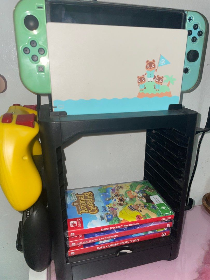 Nintendo switch Version 2 animal crossing edition, Video Gaming, Video ...