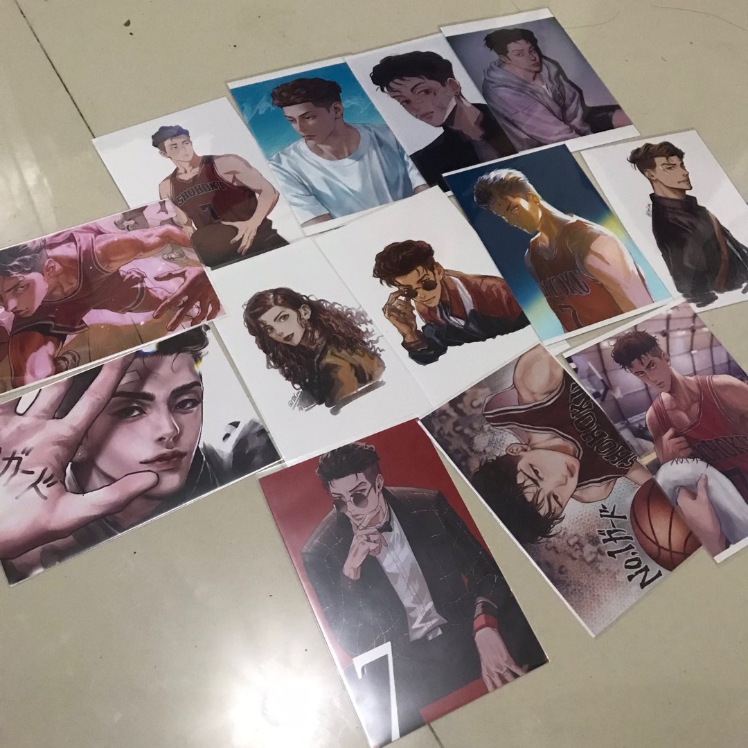 [ONHAND] RYOTA MIYAGI PBOX SET SLAM DUNK ART PRINT FAN FMG, Hobbies ...