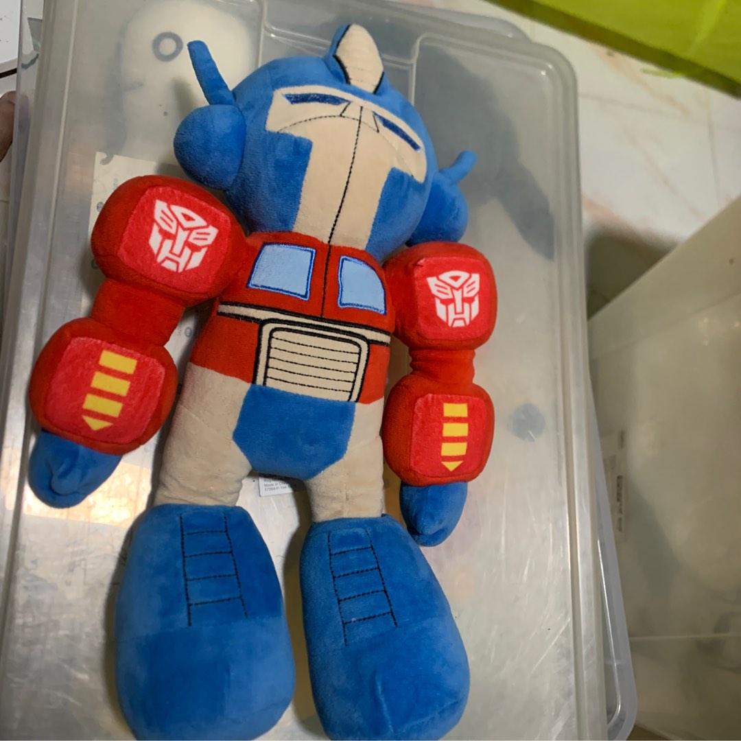 Optimus Prime Transformers Plush Soft Toy, Hobbies & Toys, Toys & Games ...