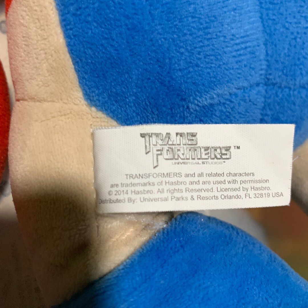 Optimus Prime Transformers Plush Soft Toy, Hobbies & Toys, Toys & Games ...