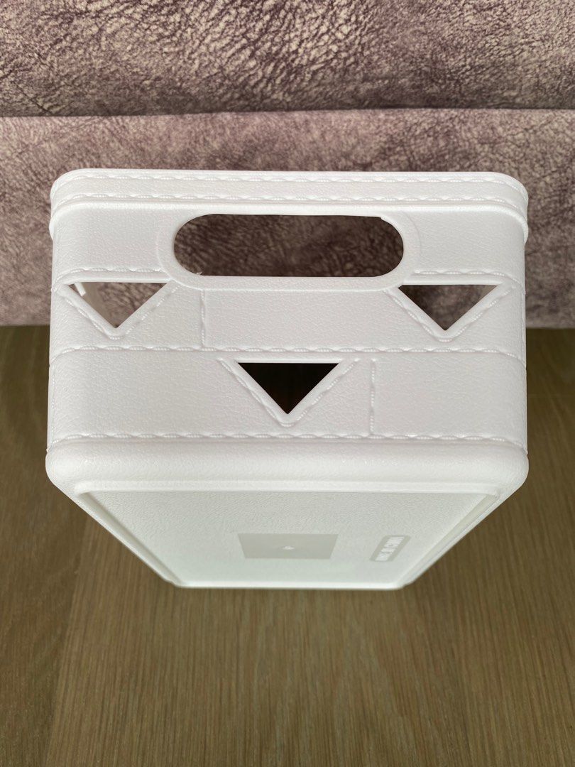 Organiser/ white storage box/bakul putih, Furniture & Home Living, Home ...