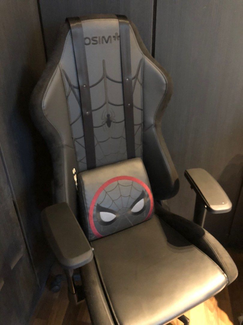 Osim uthrone massage gaming chair (Spider-Man edition), Furniture ...