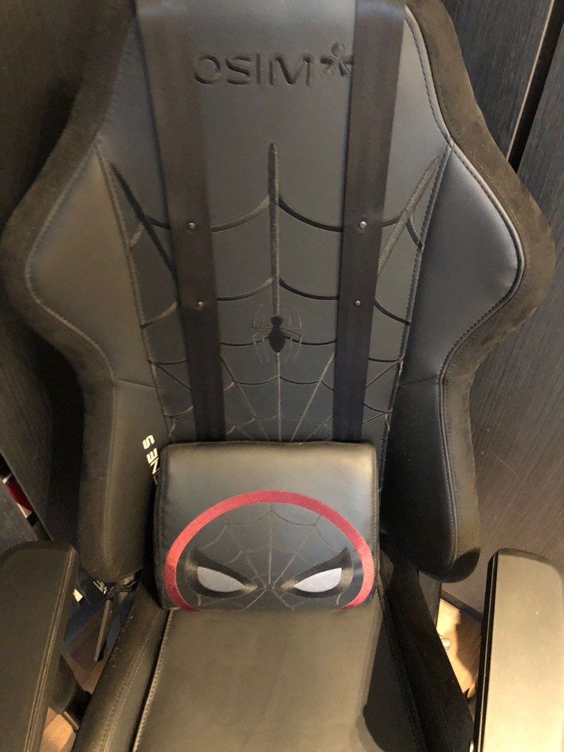 Osim uthrone massage gaming chair (Spider-Man edition), Furniture ...