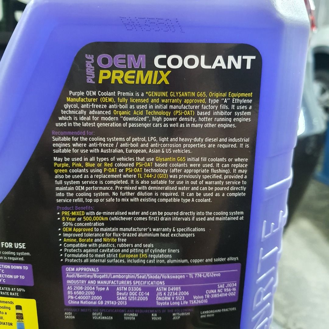 Performance / Racing Coolant - Penrite AntiFreeze!, Car Accessories ...