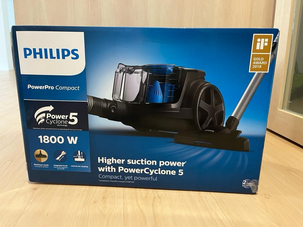 PHILIPS Powerpro Compact Bagless Vacuum Cleaner - FC9350/61, TV & Home ...