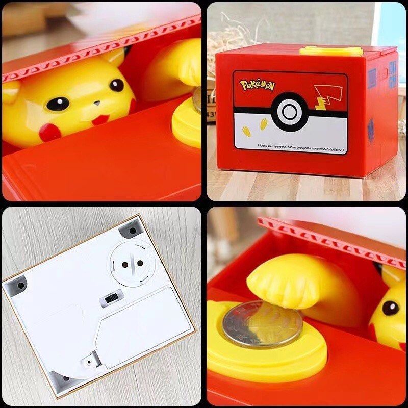 Pikachu Coin Bank with Box, Hobbies & Toys, Toys & Games on Carousell