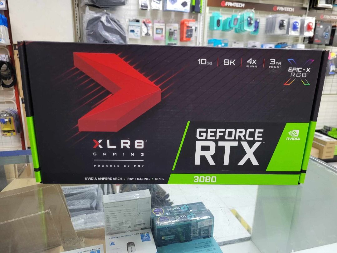 PNY GEFORCE RTX 3080 10GB XLR8 GAMING REVEL EPIC-X RGB TRIPLE FAN LHR ...