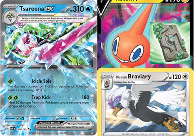 [E Block Deck] Pokemon TCG Tsareena ex Bibarel Deck with Hisuian ...