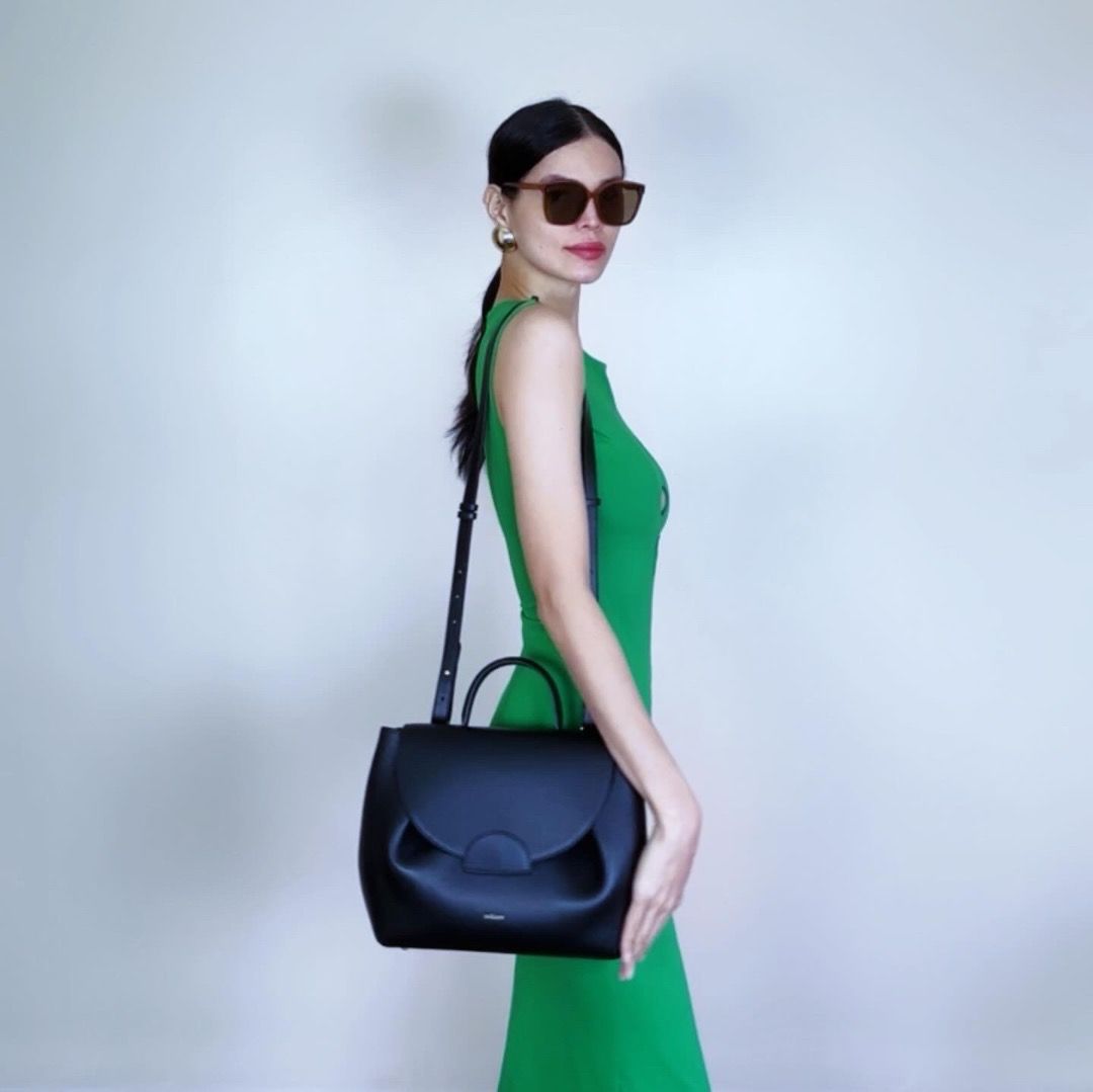 Polene Number Un Textured Black, Luxury, Bags & Wallets on Carousell