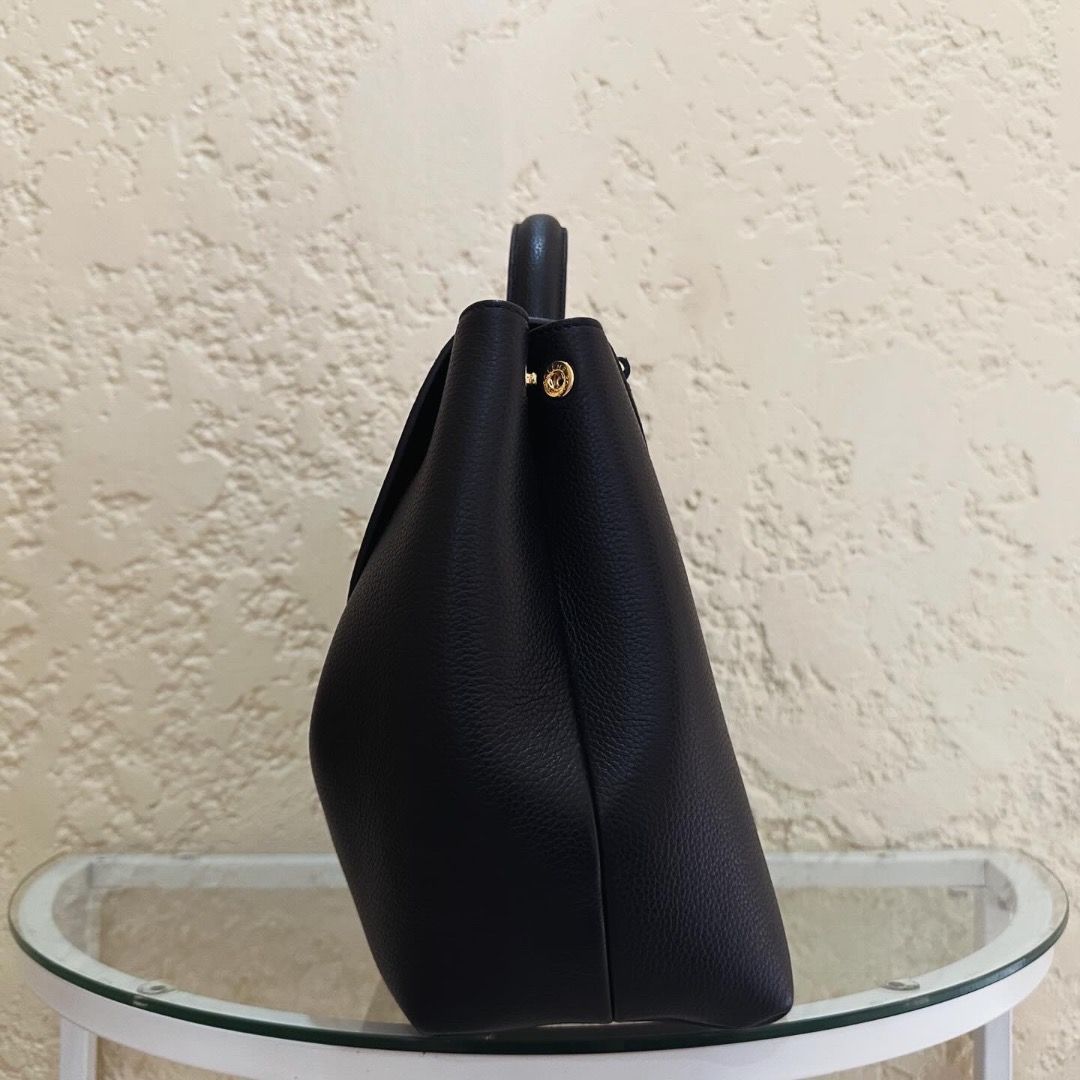 Polene Number Un Textured Black, Luxury, Bags & Wallets on Carousell