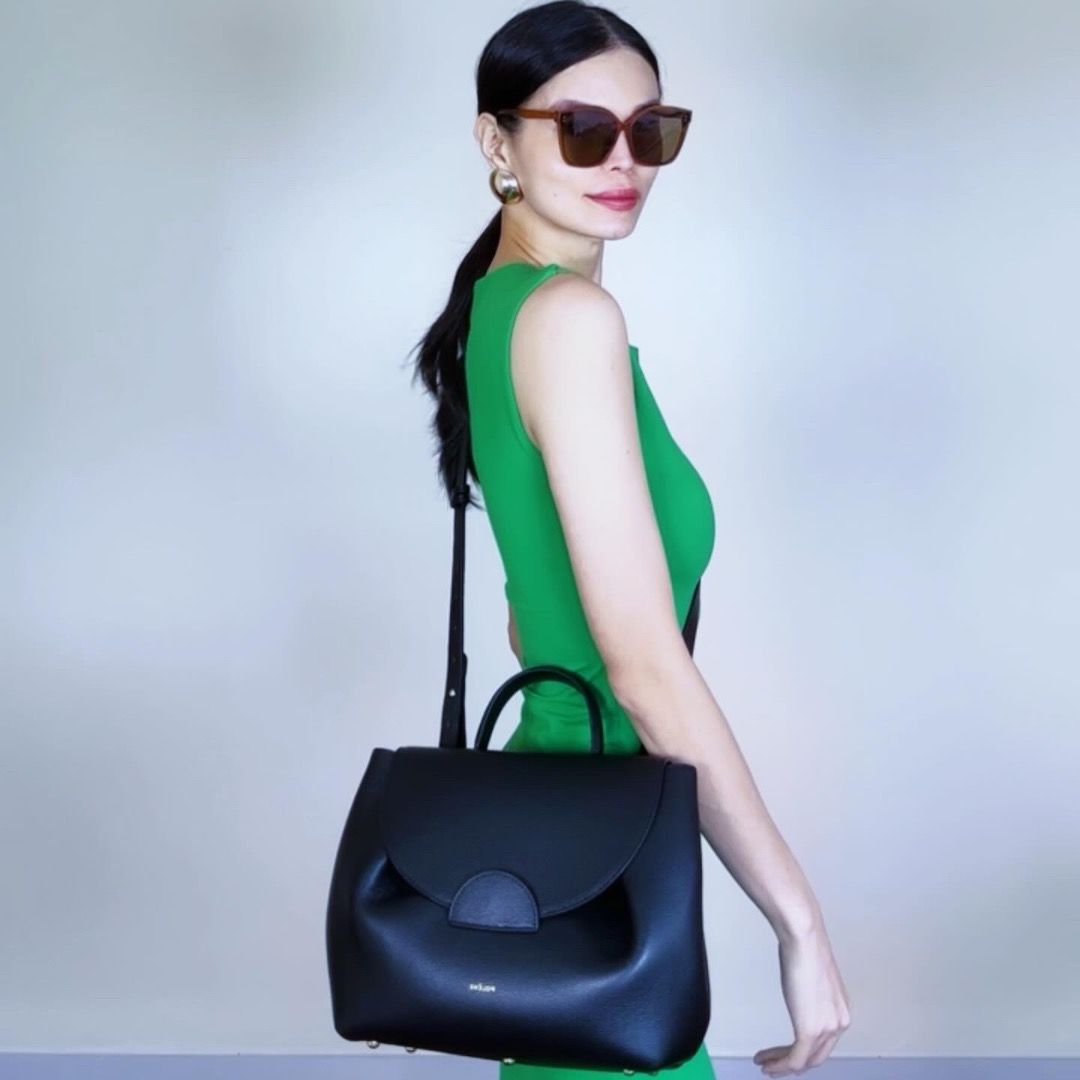 Polene Number Un Textured Black, Luxury, Bags & Wallets on Carousell