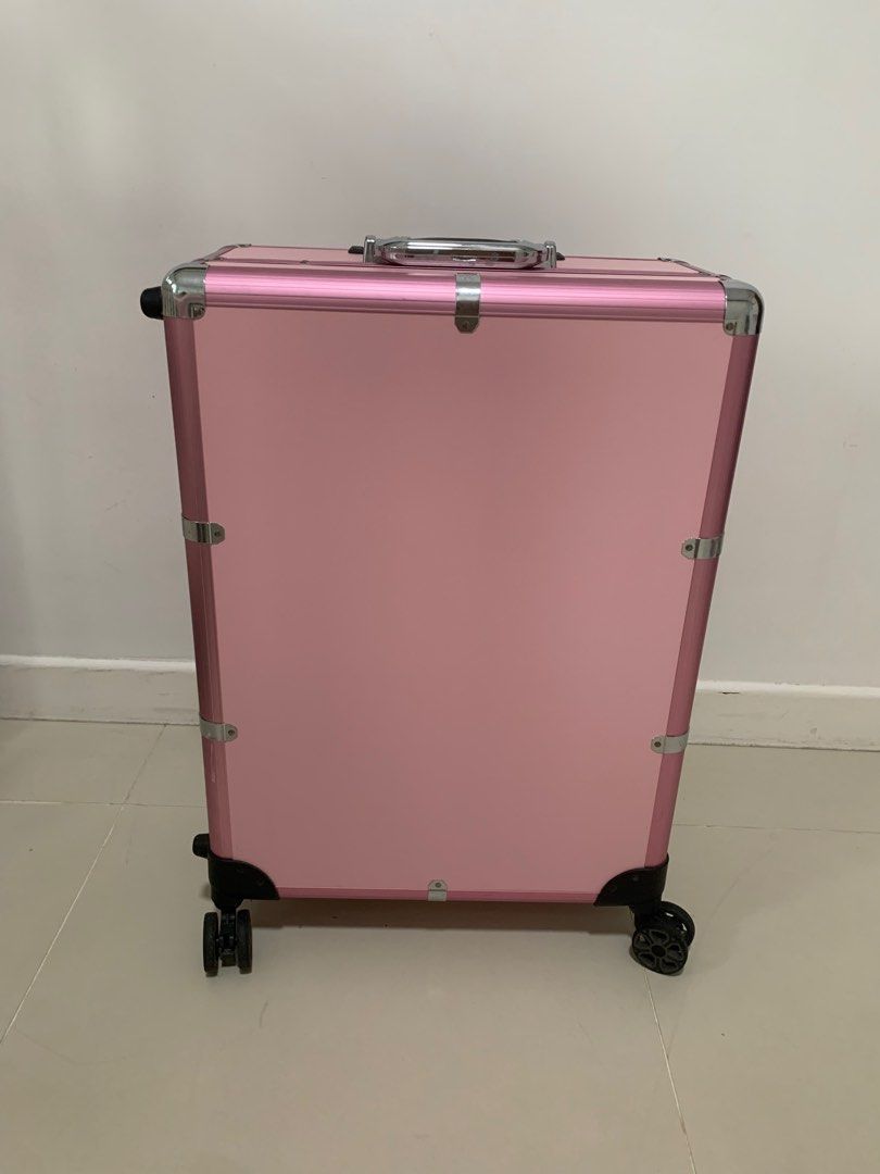 Portable Suitcase vanity table, Furniture & Home Living, Furniture ...