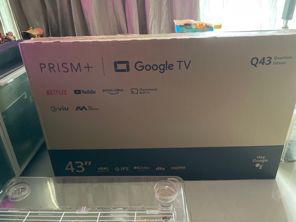 Prism + Google TV Q43, TV & Home Appliances, TV & Entertainment, TV on Carousell