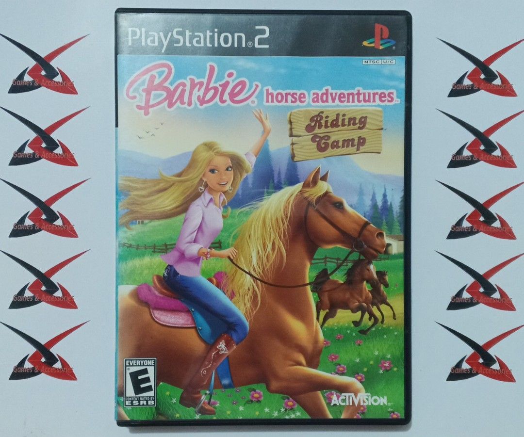 PS2 PlayStation 2 Game Barbie Horse Adventures Riding Camp NTSC U/C ...