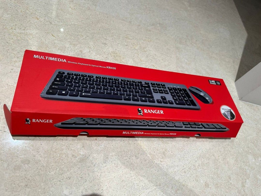 Ranger Wireless Keyboard KB430 w Mouse & protective Silicon Cover ...