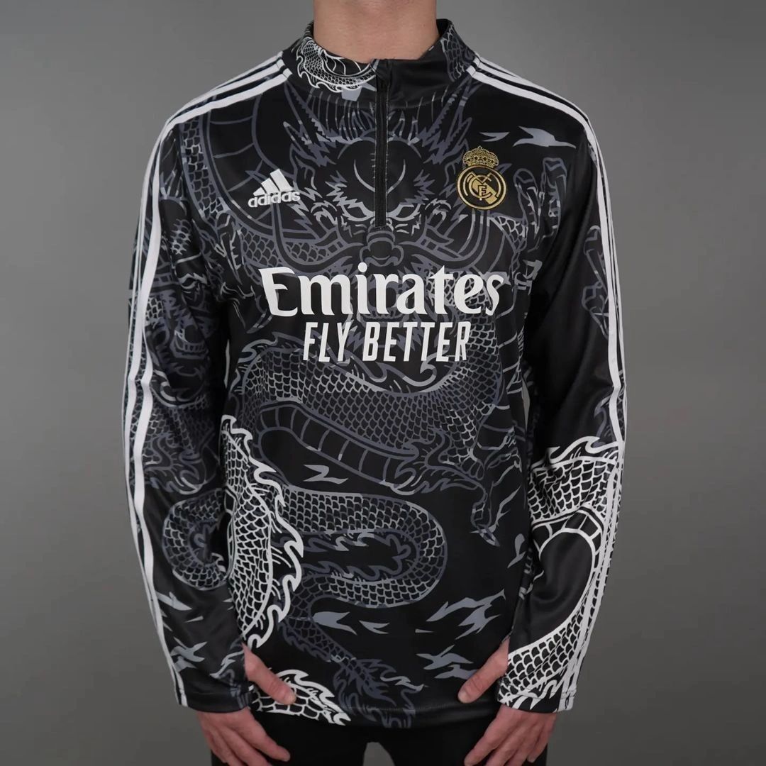 Real Madrid Dragon Tracksuit 23/24, Men's Fashion, Activewear on Carousell