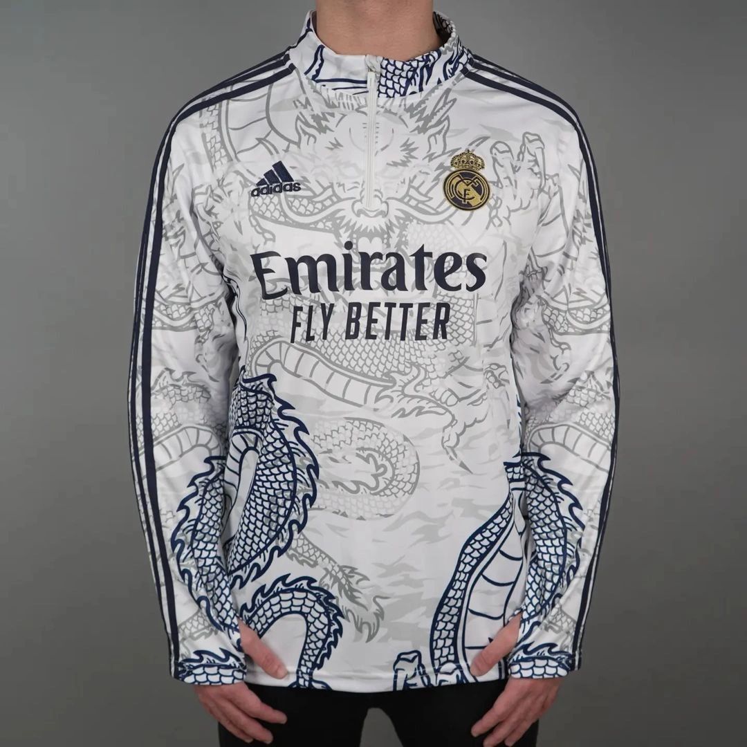 Real Madrid Dragon Tracksuit 23/24, Men's Fashion, Activewear on Carousell