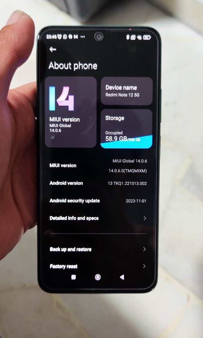 Redmi Note 12 Frosted Green 256GB, Mobile Phones & Gadgets, Mobile ...