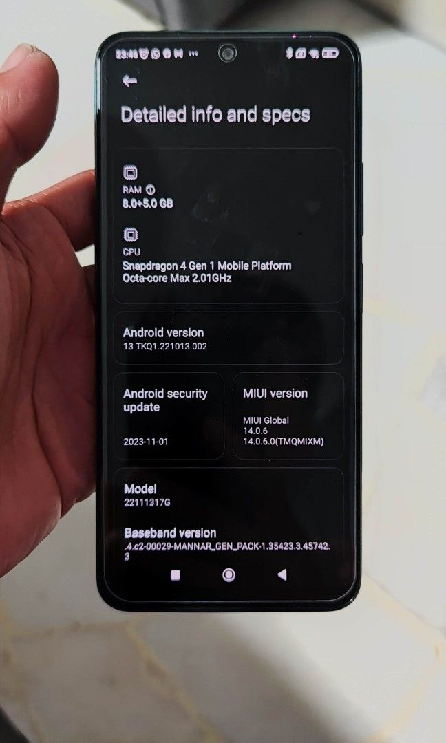 Redmi Note 12 Frosted Green 256GB, Mobile Phones & Gadgets, Mobile ...