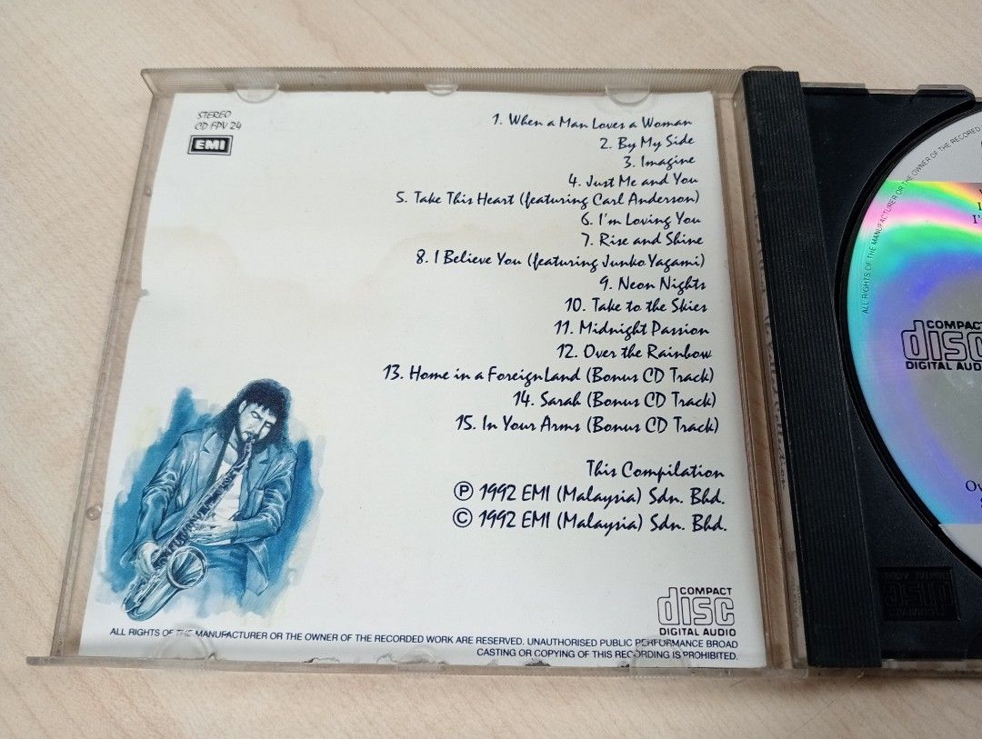 Richard Elliot The ballad Collection ©1992 Inlay lekat RM15 DFOD ...