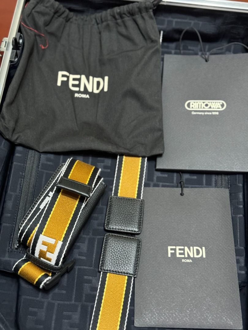 Rimowa x Fendi 80th Anniversary Collaboration Aluminum Cabin Luggage, Hobbies & Toys, Travel ...