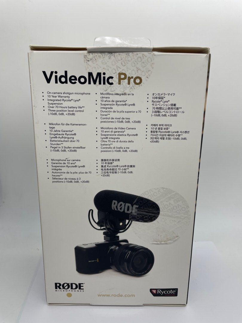 RODE Video Mic Pro + On-Camera Shotgun Microphone, Audio, Microphones ...