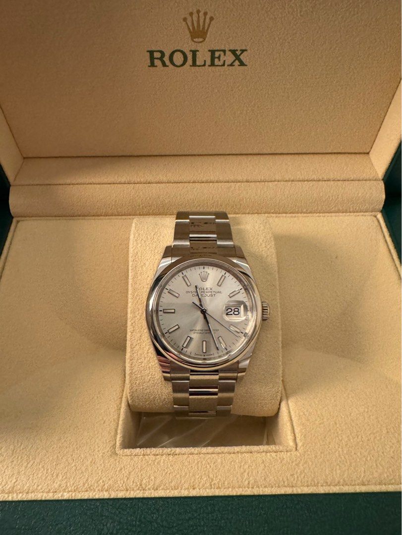 Rolex Datejust 36mm Oyster 126200 Silver Dial December 2023, Luxury ...