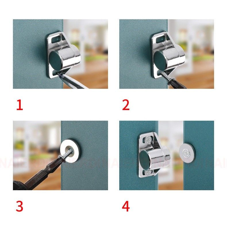 Round magnetic door catch lock congealed security lock secure magnetic ...