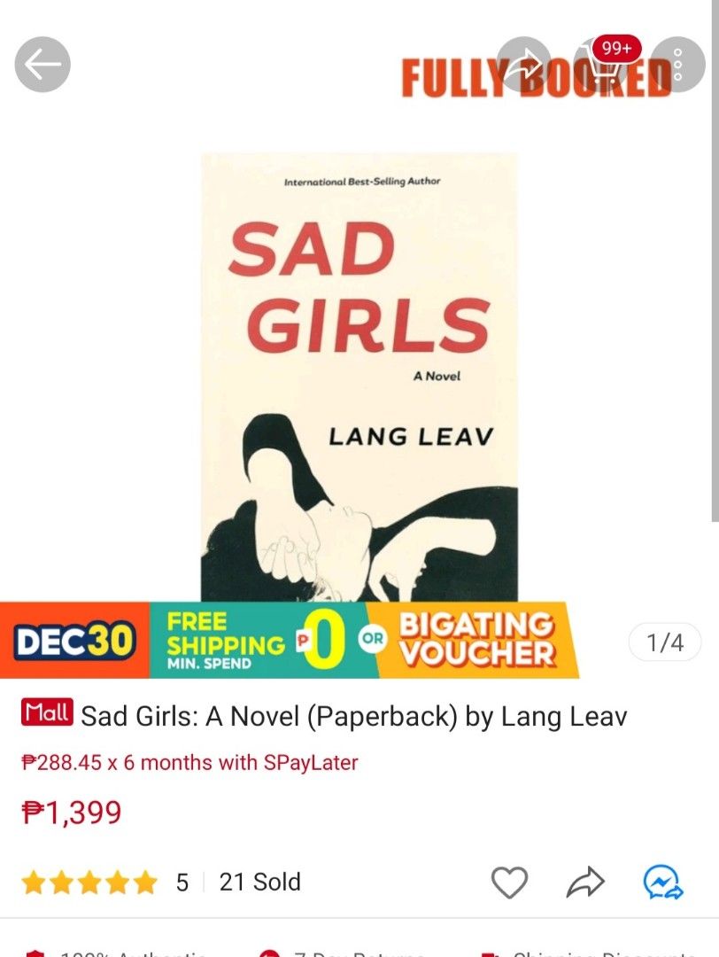 Sad Girls by Lang Leav, Hobbies & Toys, Books & Magazines, Fiction ...