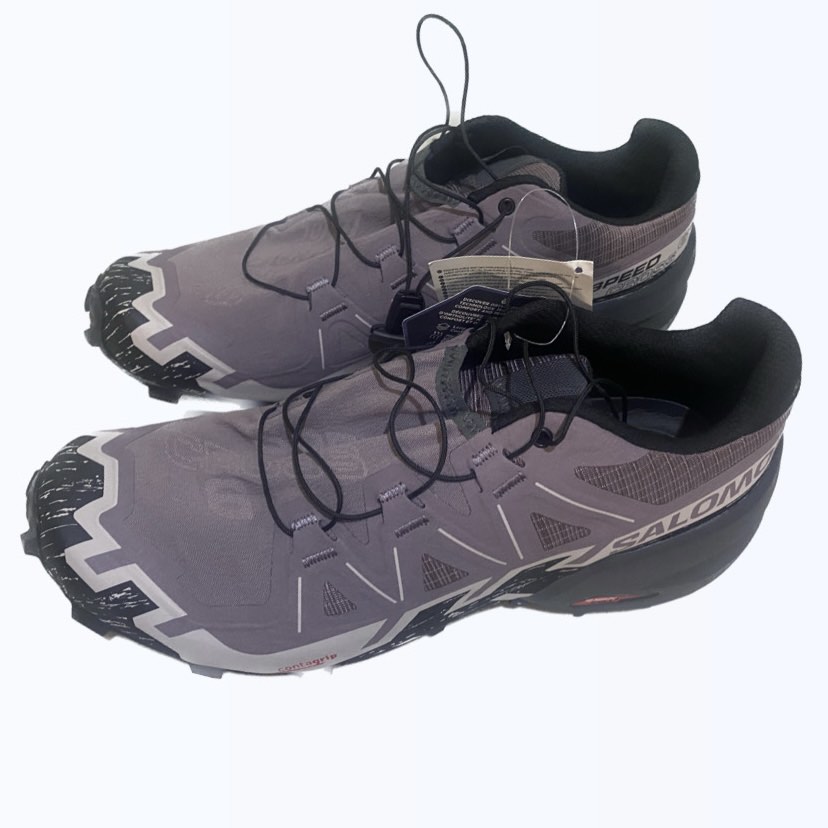SALOMON SPEEDCROSS 6 WIDE TRAIL SHOES - MOONSCAPE / BLACK / ASHES OF ...
