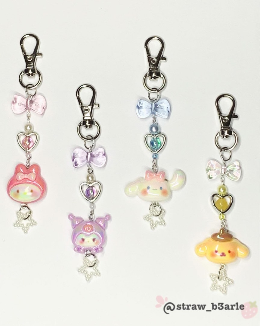 Sanrio Keychains, Women's Fashion, Jewelry & Organisers, Charms on ...