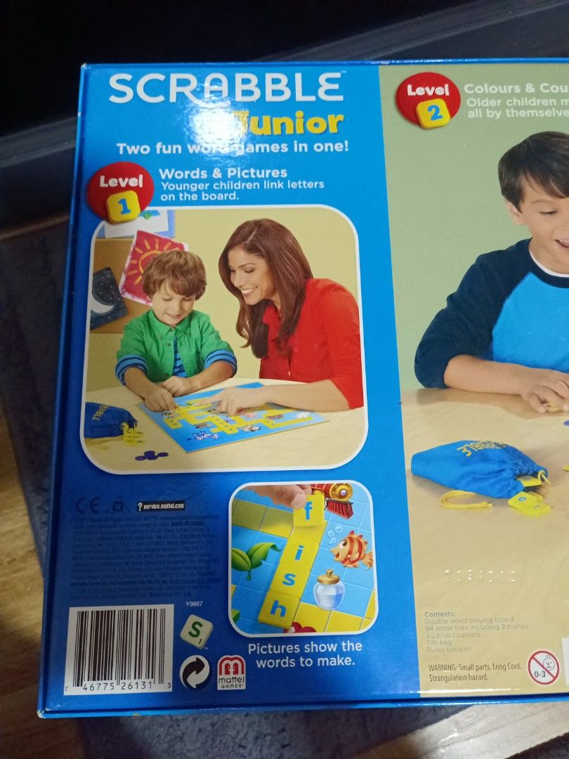Scrabble Junior Board Game, Hobbies & Toys, Toys & Games on Carousell