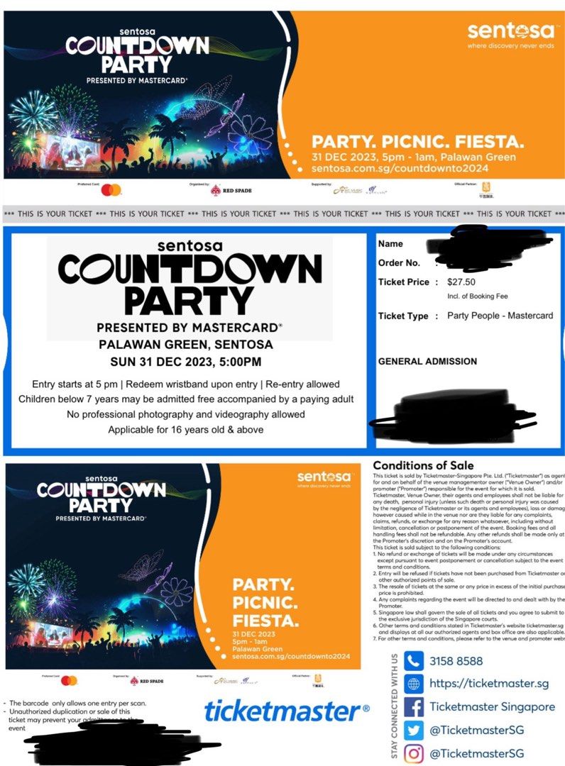 Sentosa 2024 Countdown Party - presented by Mastercard®, Tickets ...