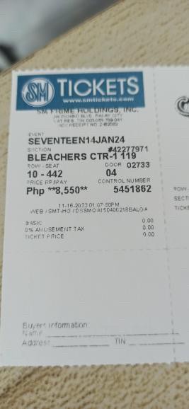 Seventeen Follow Tour Bulacan Bleacher Center 1, Tickets & Vouchers, Event Tickets on Carousell