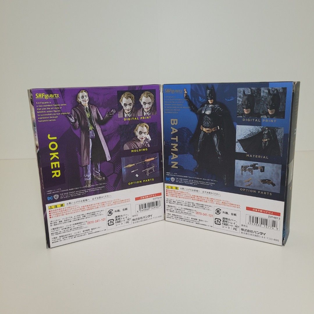 SHF Figuarts Dark Knight Batman & Joker, Hobbies & Toys, Toys & Games ...