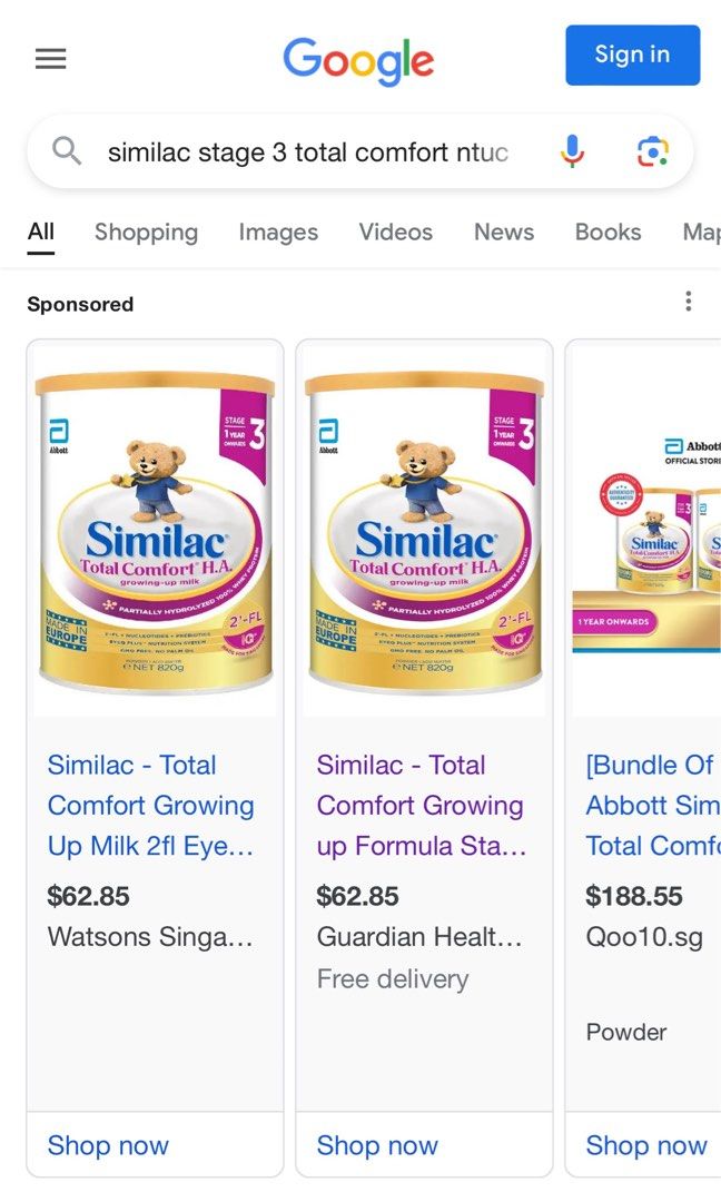 Similac Total Comfort Stage 3 - 820g, Babies & Kids, Nursing & Feeding, Weaning & Toddler ...
