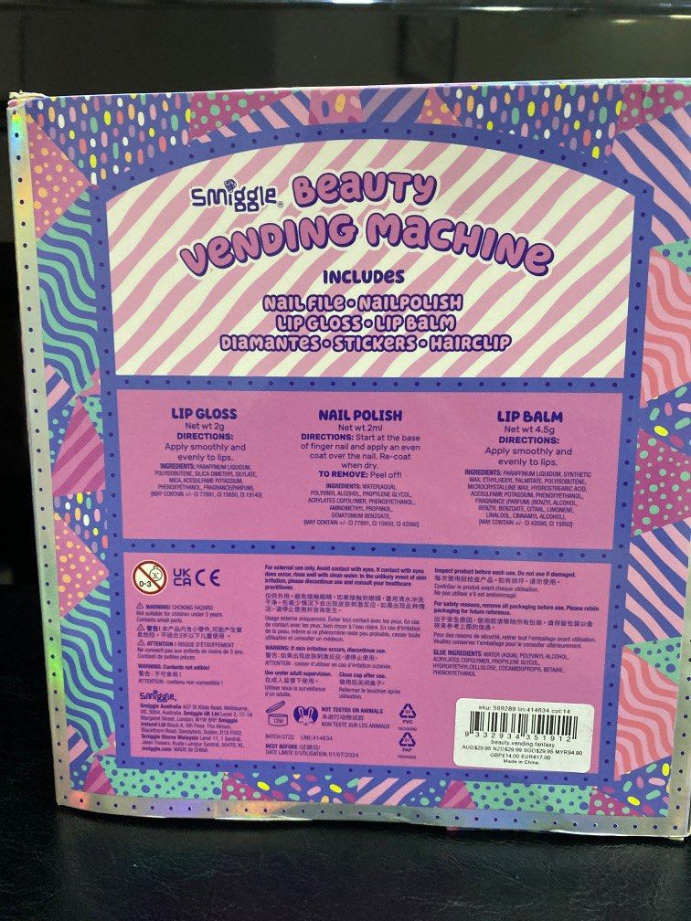 Smiggle Beauty Vending machine, Hobbies & Toys, Toys & Games on Carousell