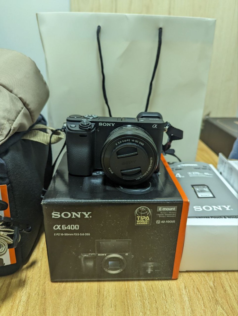 Sony A6400 with kit lens and accessories with Warranty, Photography ...