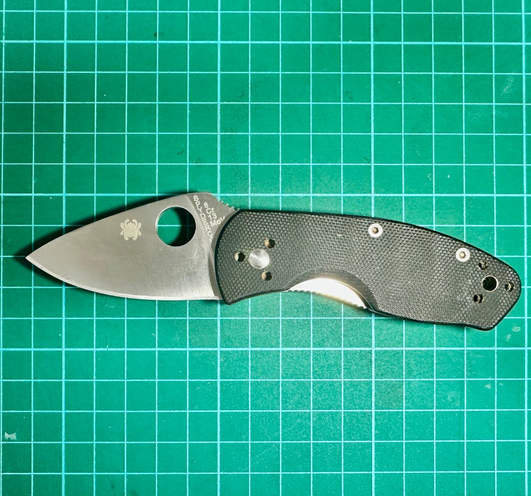 Spyderco Ambitious G-10 Black, Sports Equipment, Hiking & Camping on Carousell