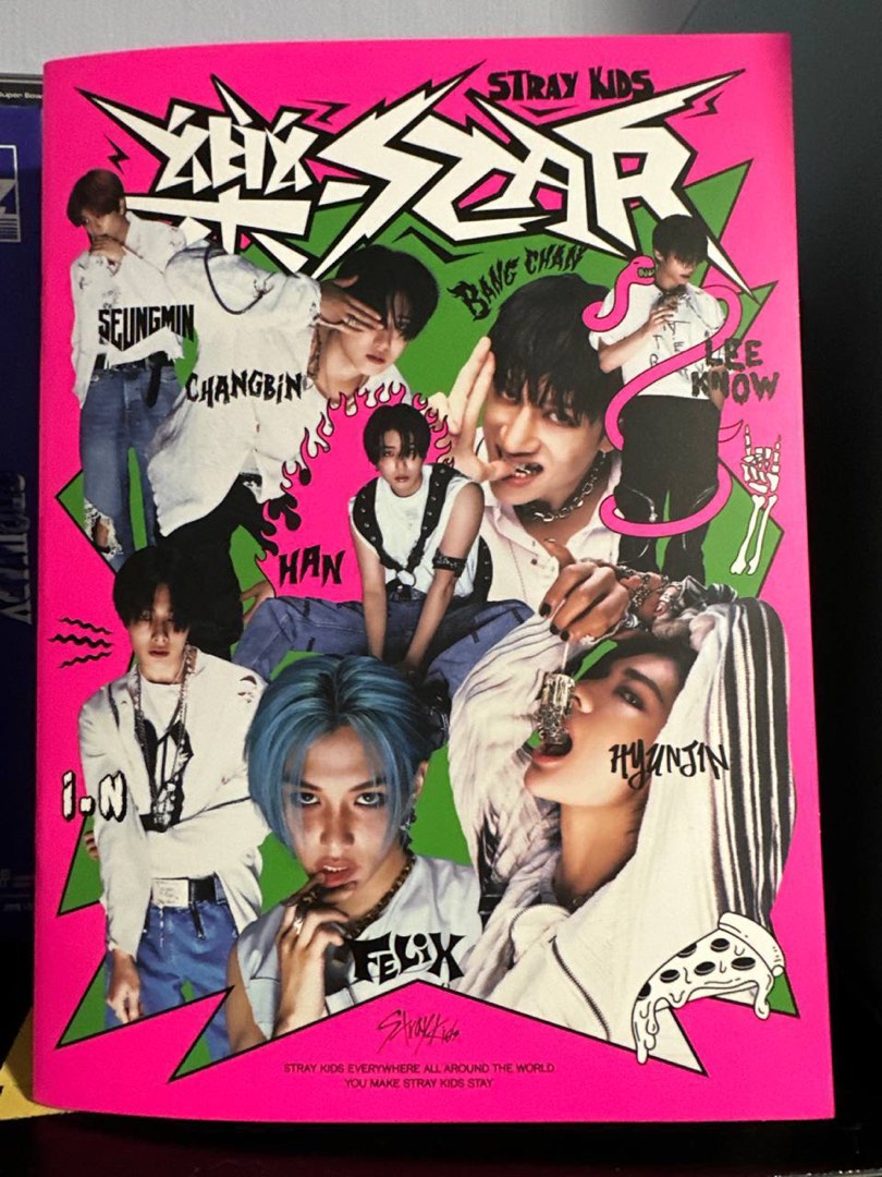Straykids SKZ rockstar headliner albums, Hobbies & Toys, Music & Media ...
